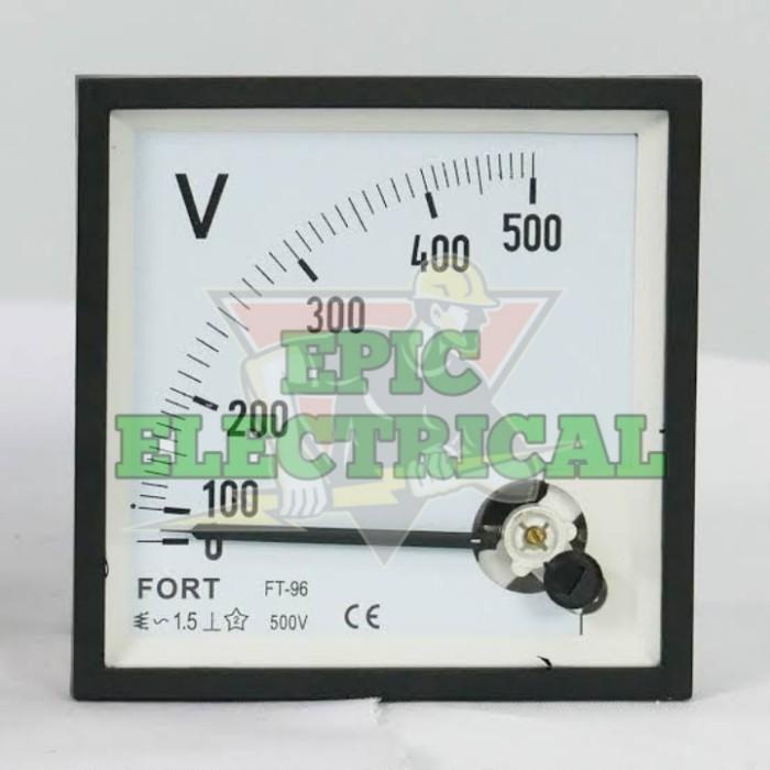 Jual Voltmeter Jual Voltmeter Analog 0-500V Fort Model Ft-96 | Shopee ...