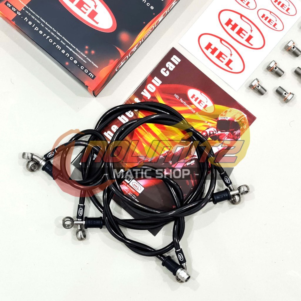 Jual Selang Rem Brake Line Racing HEL Infinit Carbon ABS ADV PCX 150 ...
