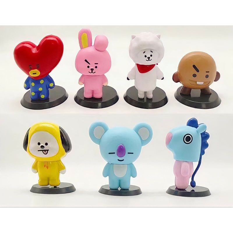 Jual Mainan Action Figure BTS BT21 / Topper Kue / Hiasan Kue Bts Bt21 ...
