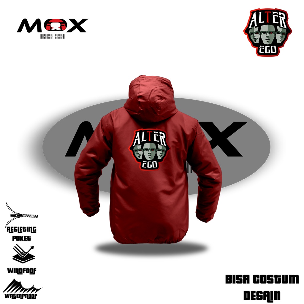 Jual JAKET ATLET ESPORT ALTER IGO WARNA MERAH OUTDOOR TAHAN ANGIN ...