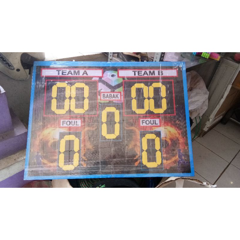 Jual Papan Score Manual. Bisa untuk futsal/Badminton. bisa custom ...