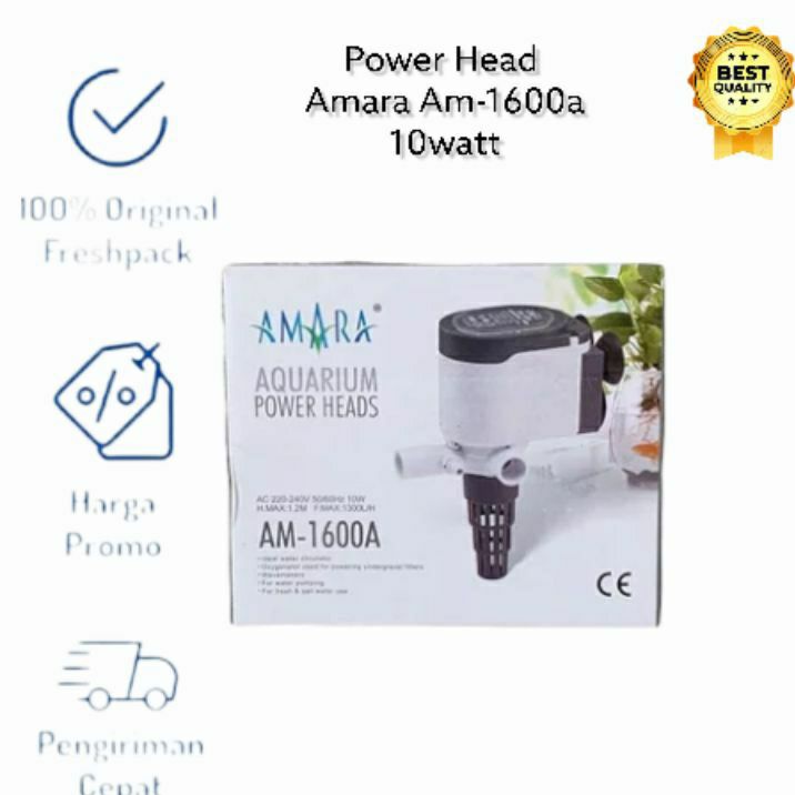 Jual POWER HEAD AQUARIUM AMARA AM 1600A POMPA CELUP AQUARIUM AMARA AM-1600A | Shopee Indonesia