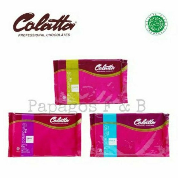 Jual Coklat Batang Colatta Collata Chocolate Compound - Dark , White ...
