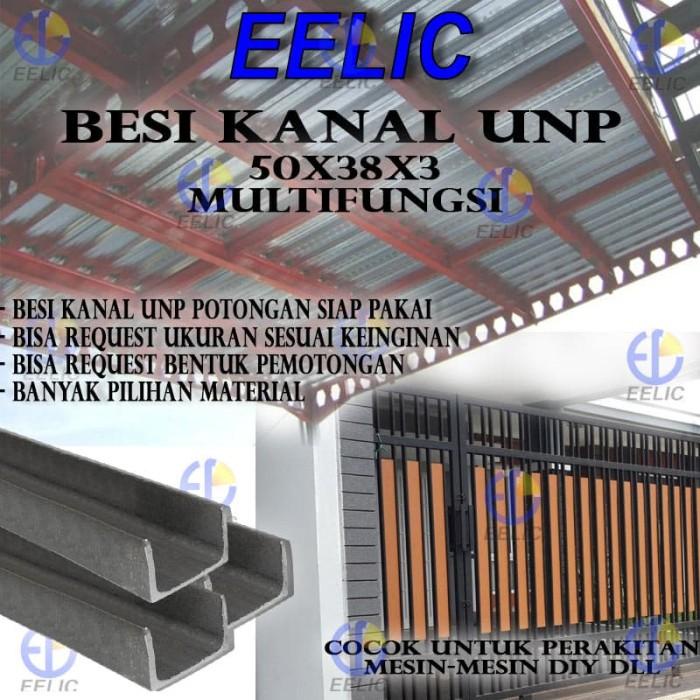 Jual EELIC BKU-50X38X3MM -100CM Besi Kanal UNP Besi Kanal Besi U Polos ...