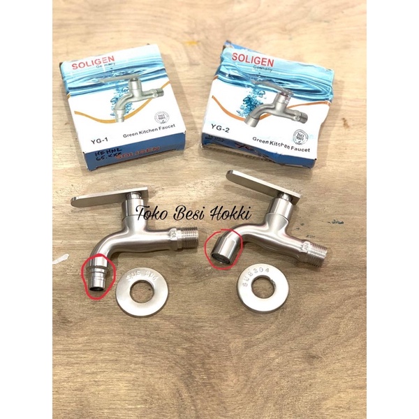 Jual Kran Tanam Stainless Steel Soligen / Kran Air Stainless (YG-1 & YG ...