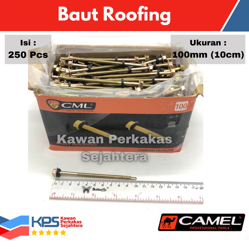 Jual CAMEL Baut Roofing 50 - 60 - 70 - 100 (250 pcs) | Skrup Rofing ...