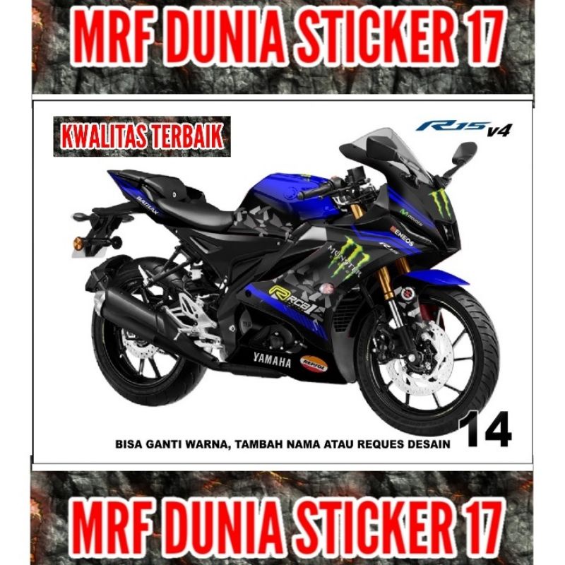 Jual Sticker decal R15 V4 Full Body Decal Motor R15 V4 Sticker Motor ...