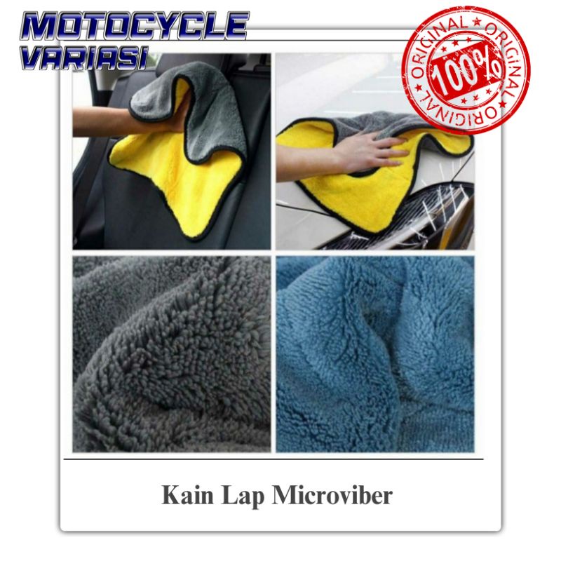 Jual Kain Lap Microfiber Motor Dan Mobil Kain Lap Motor Fazzio Nmax Pcx ...