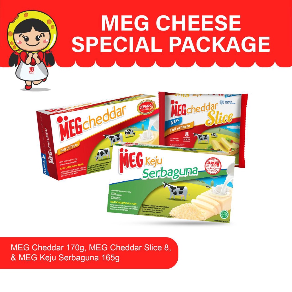 Jual MEG Cheeselover akan mendapatkan MEG Keju Serbaguna 165 gr + MEG ...