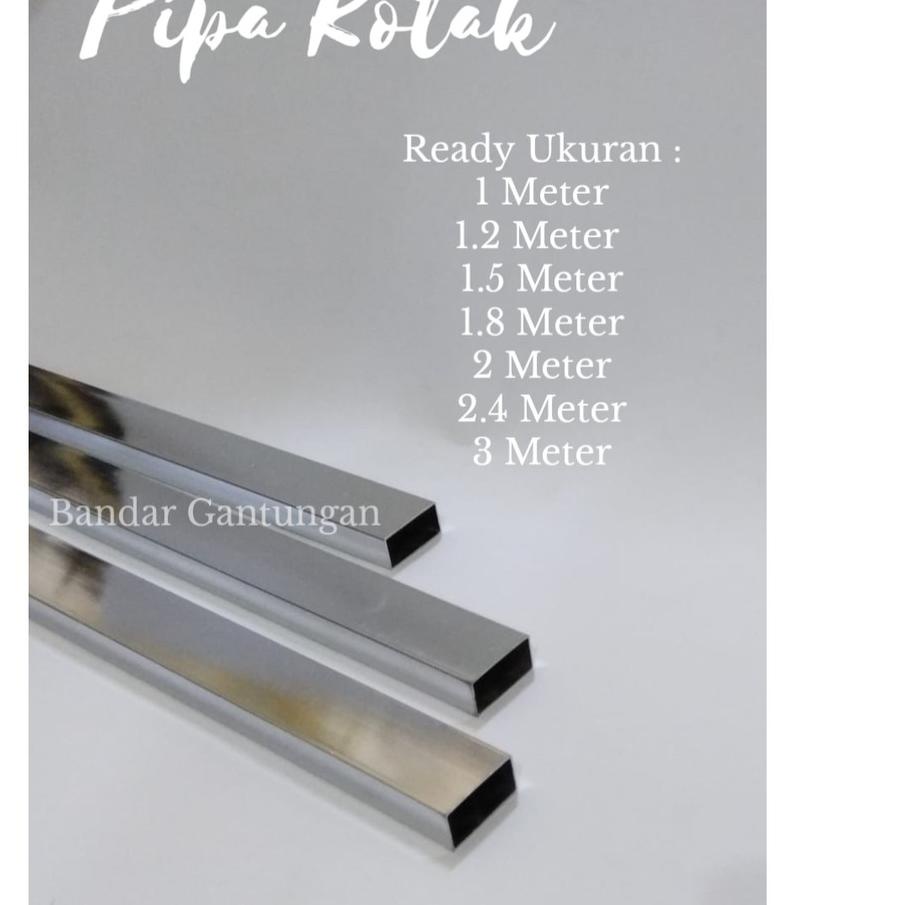 Jual Pipa Kotak Chrome/Pipa Hanger Seruling/Gantungan Baju Besi(BH ...