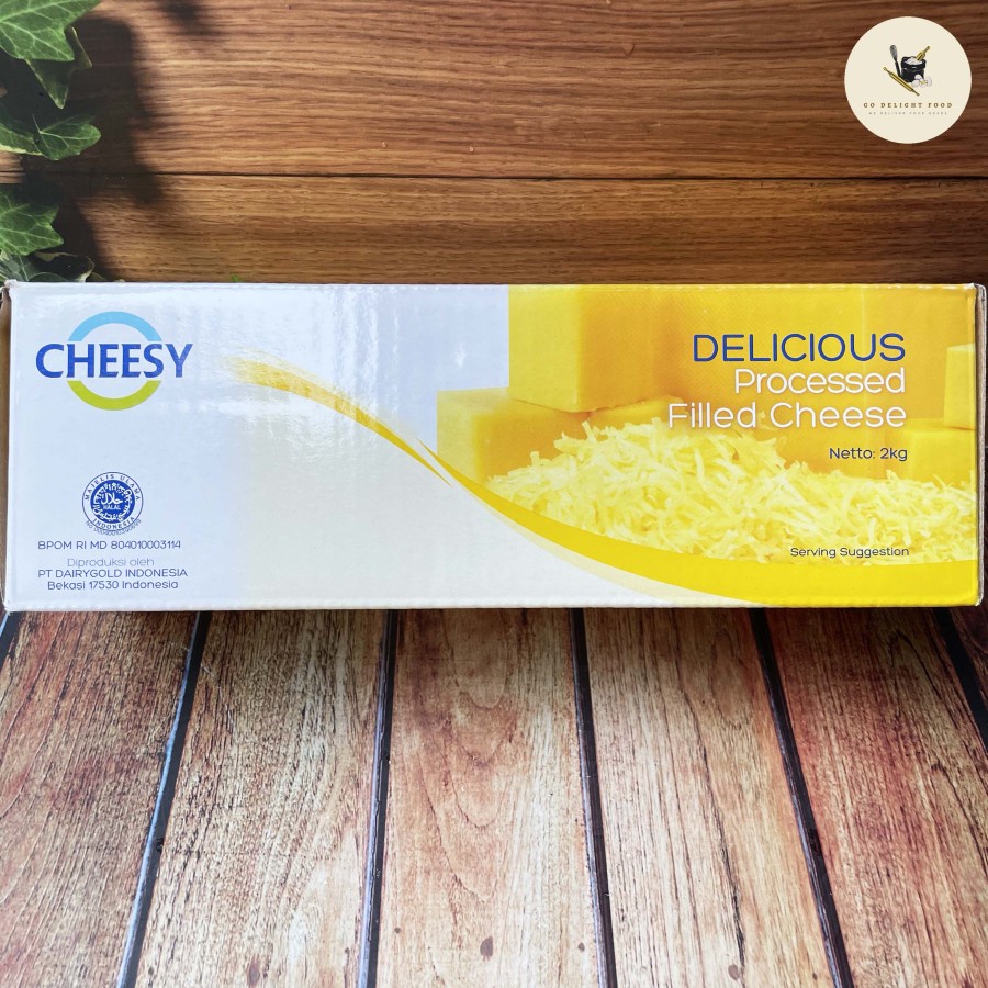 Jual Cheesy Delicious Cheddar Cheese - 2KG | Shopee Indonesia