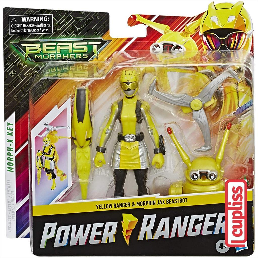 Jual Hasbro Power Rangers E8087 Yellow Ranger Morphin Jax Beastbot ...