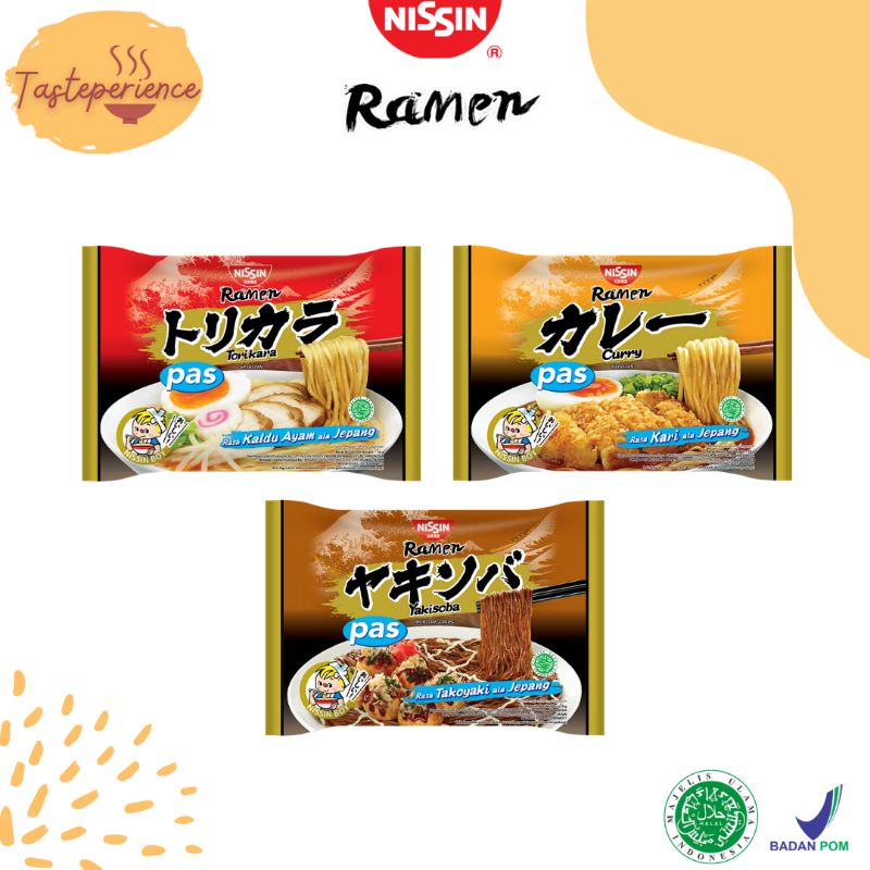 Jual Nissin Ramen Instant Porsi Pas / Mie Goreng / Mie Kuah Halal All ...