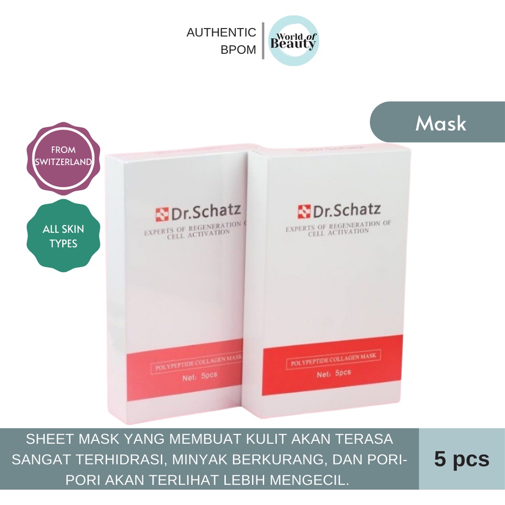 Jual WOBS | ORIGINAL Dr Schatz Polypeptide Collagen Mask / Stem Cell Mask | Shopee Indonesia