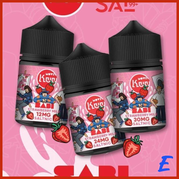 Jual Liquid Kuy Sabi Strawberry Milk Salt Nic 60ML by MOVI Authentic ...