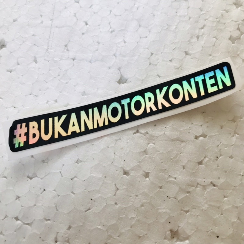 Jual Sticker Bukan Motor Konten Hologram Laminasi Glossy | Shopee Indonesia