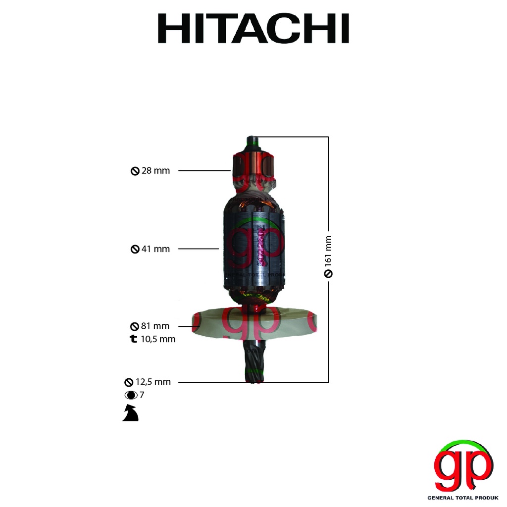 Jual Armature / Angker H 41 Hitachi Mesin Bobok Beton H41 Demolition ...