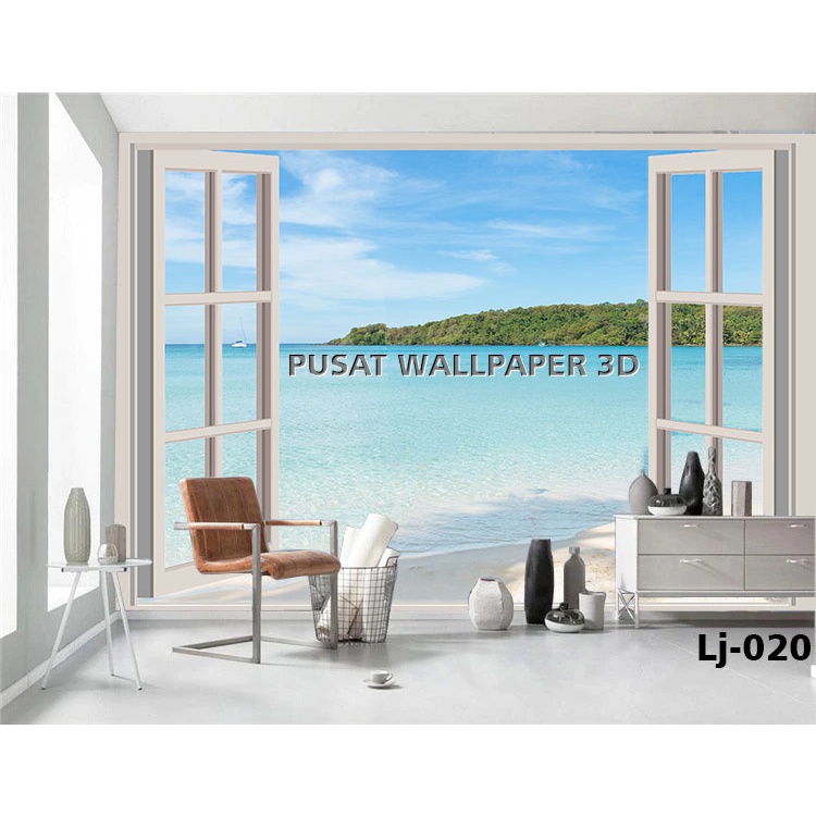 Jual jendela pemandangan alam Pantai dan Hutan 3d | Shopee Indonesia