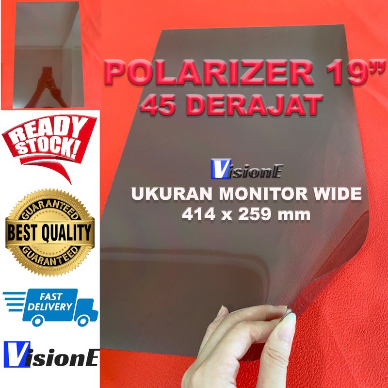Jual POLARIZER LCD 19 INCH 45 DERAJAT polariser LCD LED 19 Inch 45 ...