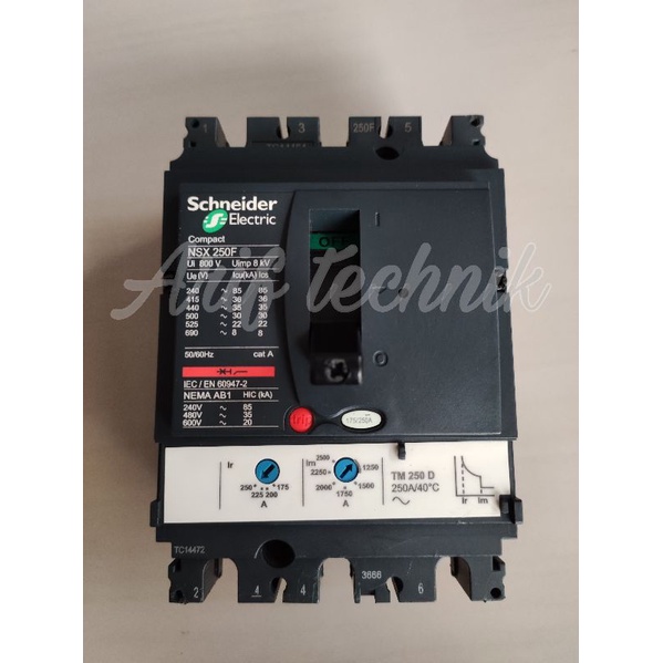 Jual MCCB NSX 250F 250A Schneider / Breaker NSX250F 250A 3P SCHNEIDER | Shopee Indonesia