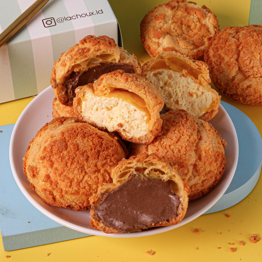 Jual (pre-order) laChoux - 8pcs Kue Soes/Sus/Choux/Cream Puff (isi 8 ...