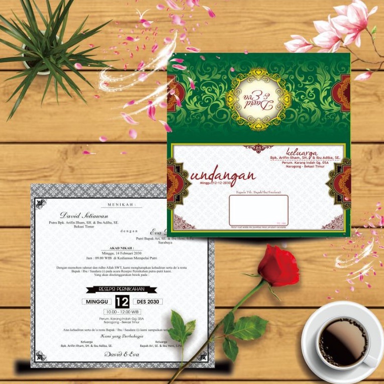 Jual Undangan pernikahan, Undangan murah, Blanko undangan TC 106 ...