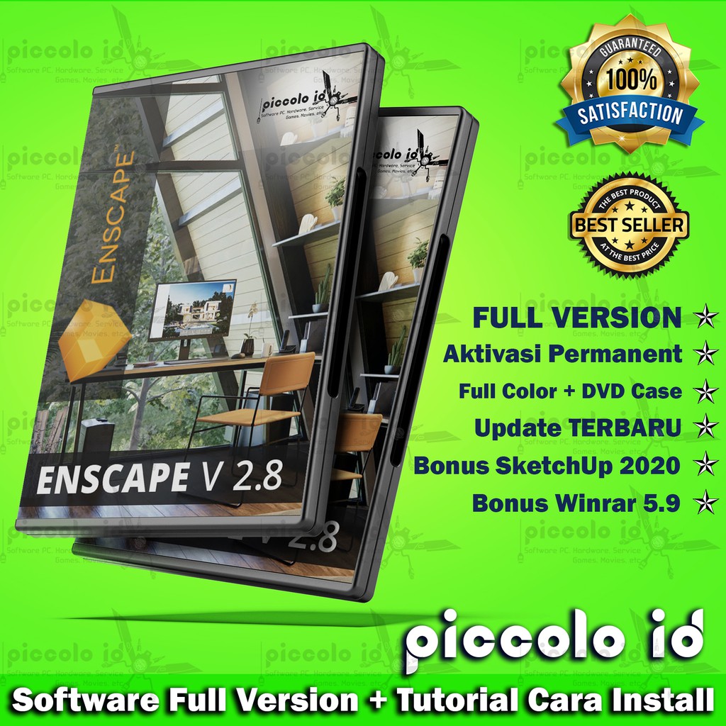 Jual ENSCAPE 3D 2.8 Full Version bonus SketchUp 2020 untuk Sketchup Revit Rhino Archicad UPDATE ...
