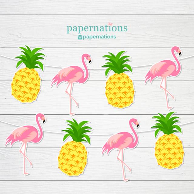 Jual Banner tema Summer / Banner tema Tropical / Bunting Flag Summer ...