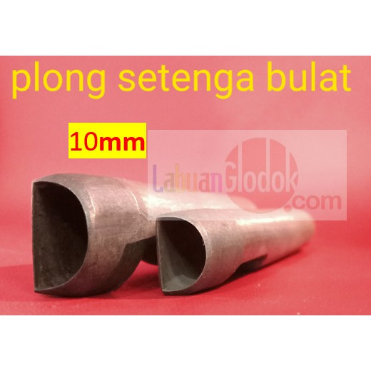 Jual Plong Kulit bentuk Setengah Bulat 10mm/Plong Setengah Bulat ...