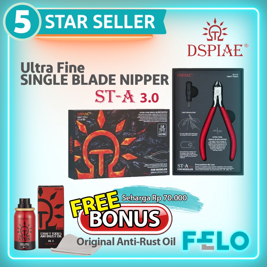 Jual DSPIAE NIPPER SINGLE BLADE ST-A NEW VER 3.0 / TANG POTONG GUNDAM ...