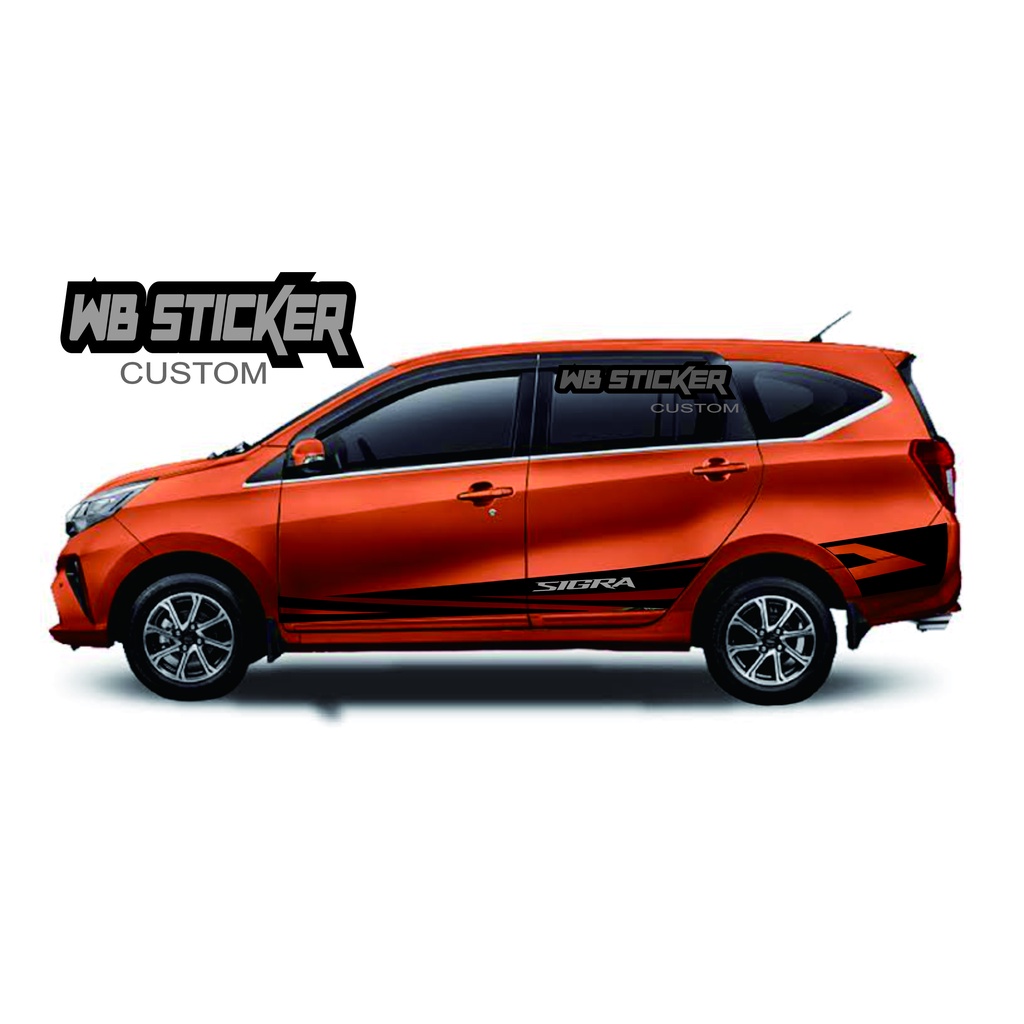 Jual sticker body samping mobil sigra calya cutting sticker variasi ...