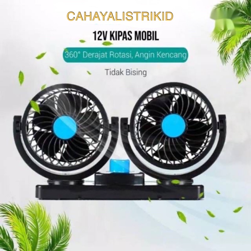 Jual KIPAS FAN MOBIL 12V / 24V DOUBLE FAN DAN SINGLE FAN AKSESORIS ...