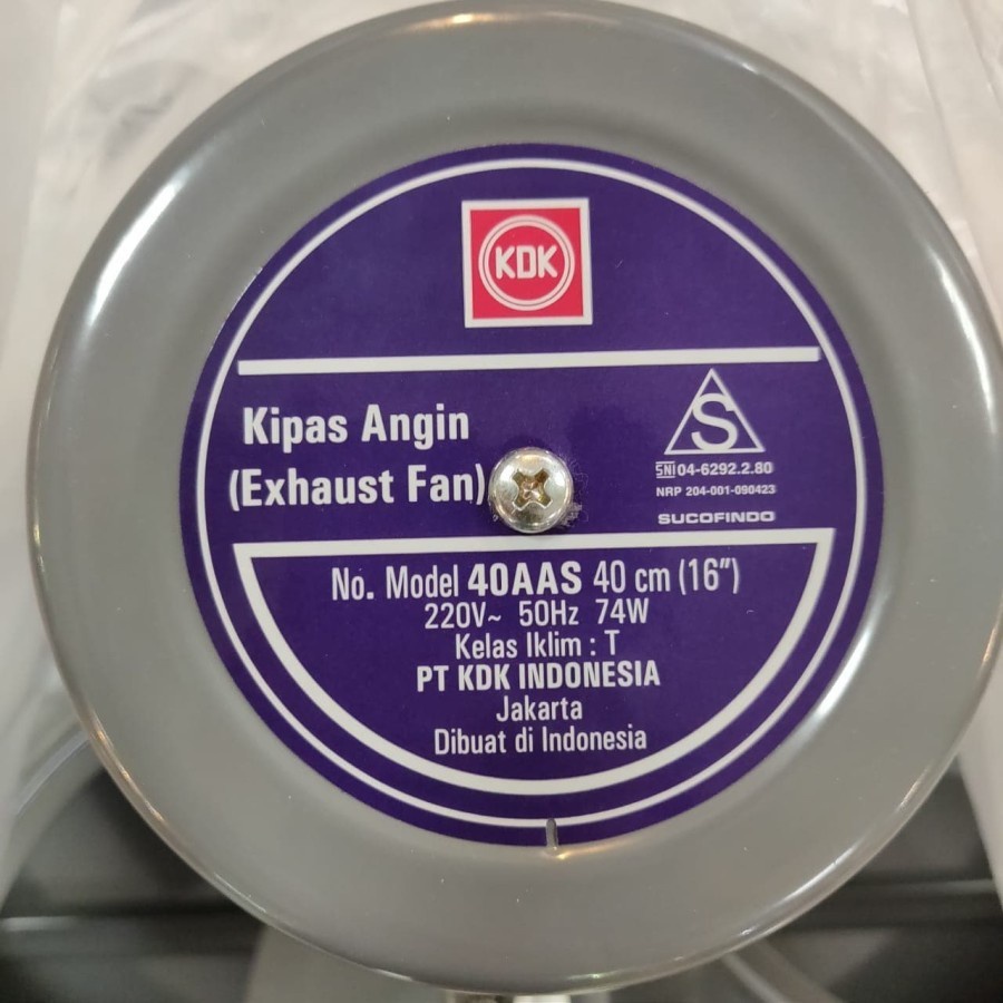 Jual KDK 40AAS 40 AAS Exhaust Fan Dinding / Tembok Besi 16 inch 16" 40 cm | Shopee Indonesia