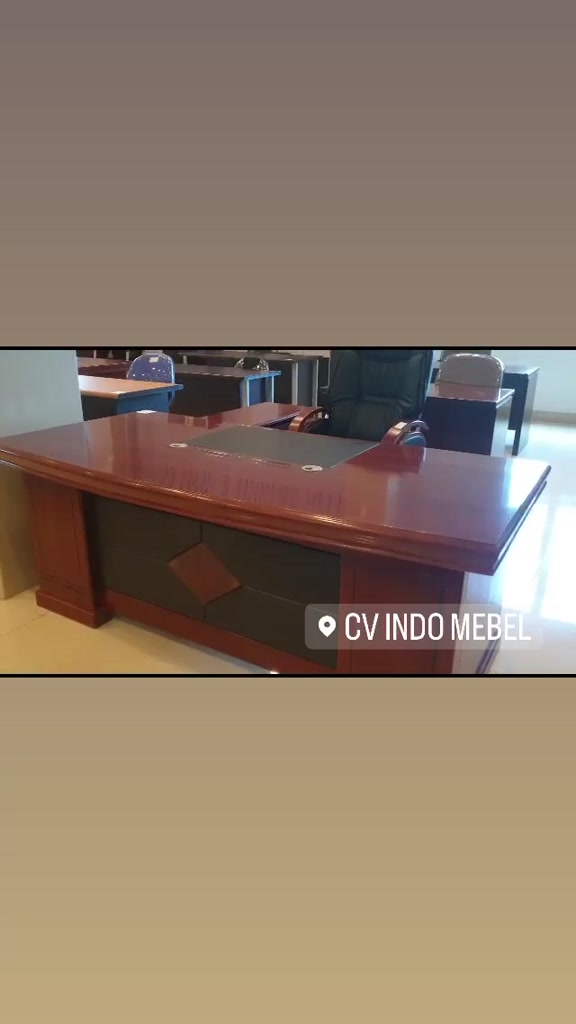 Jual Meja Kantor meja direksi meja direktur impor Kayu mdf Premium ...