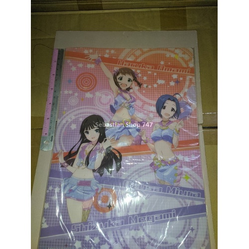 Jual ORI Merch Clear File Map Idolmaster Haruka Amami Azusa Miura ...