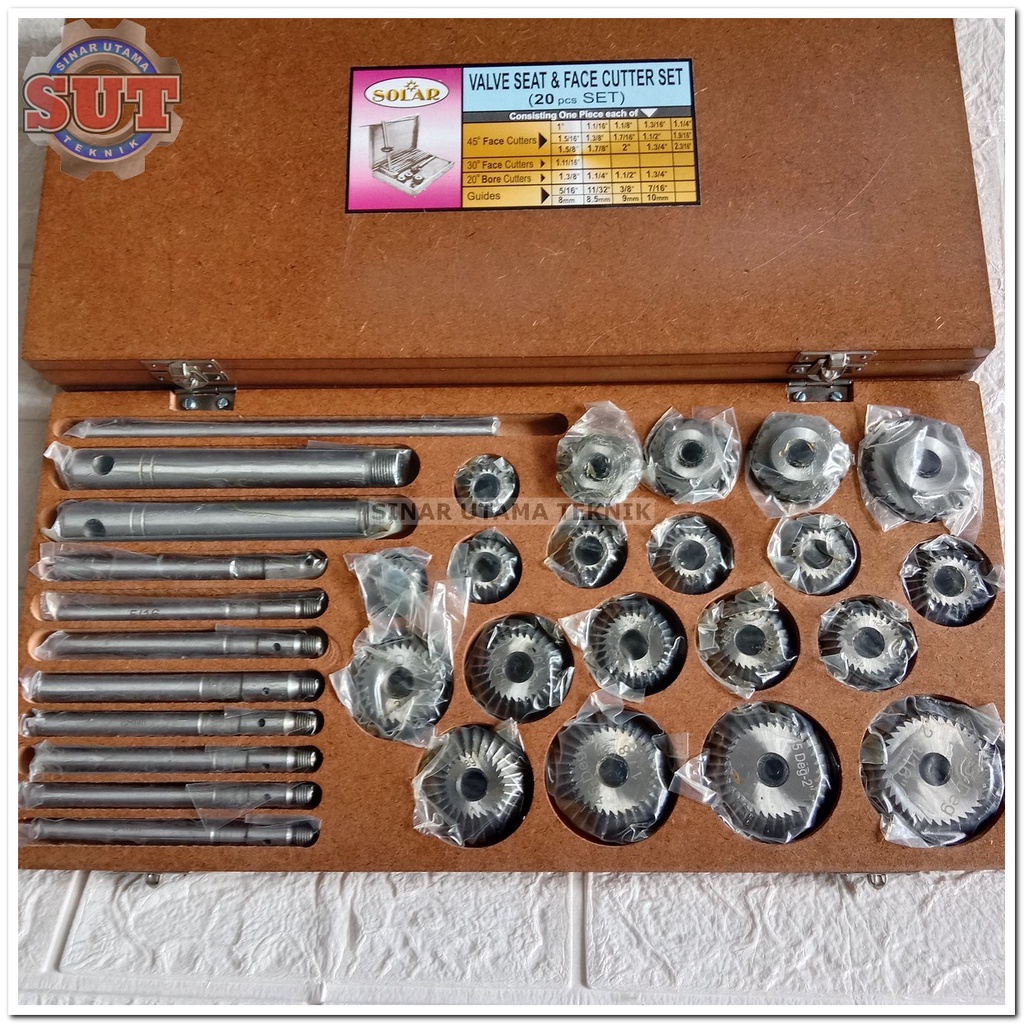 Jual Cutter Valve seat isi 20 pcs seting klep motor dan mobil 20 pcs ...