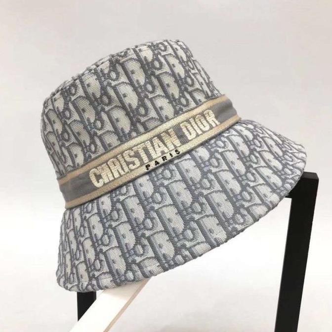 Jual PROMO Topi Dior Kanvas Bucket Import - Grey | Shopee Indonesia