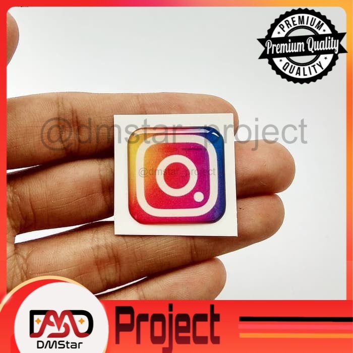 Jual [DMSTAR] IG ICON Emblem Stiker Resin Aksesoris Casing PC dan ...