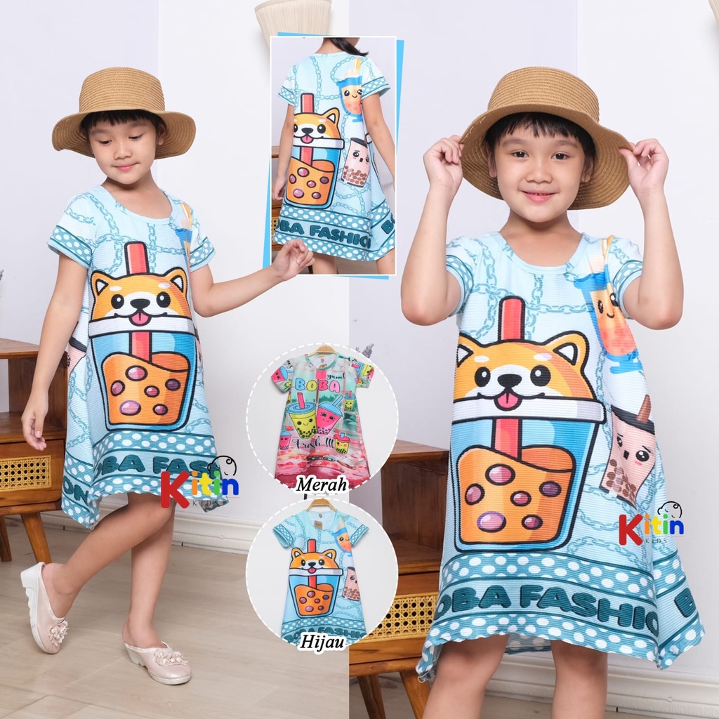 Jual KITIN - DRESS VIRAL NAIK TURUN PREMIUM SPANDEK IMPOR MOTIF MIXUE ...