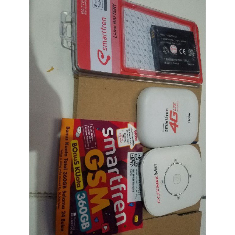 Jual modem wifi smartfren kuota 4G tinggal pake mulus 100% | Shopee ...