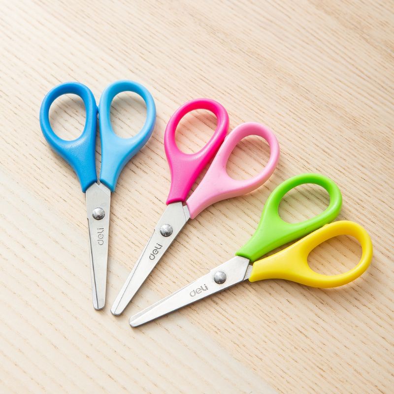 Jual DELI ED60100 STAINLESS STEEL SCHOOL SCISSOR GUNTING ANAK UJUNG ...