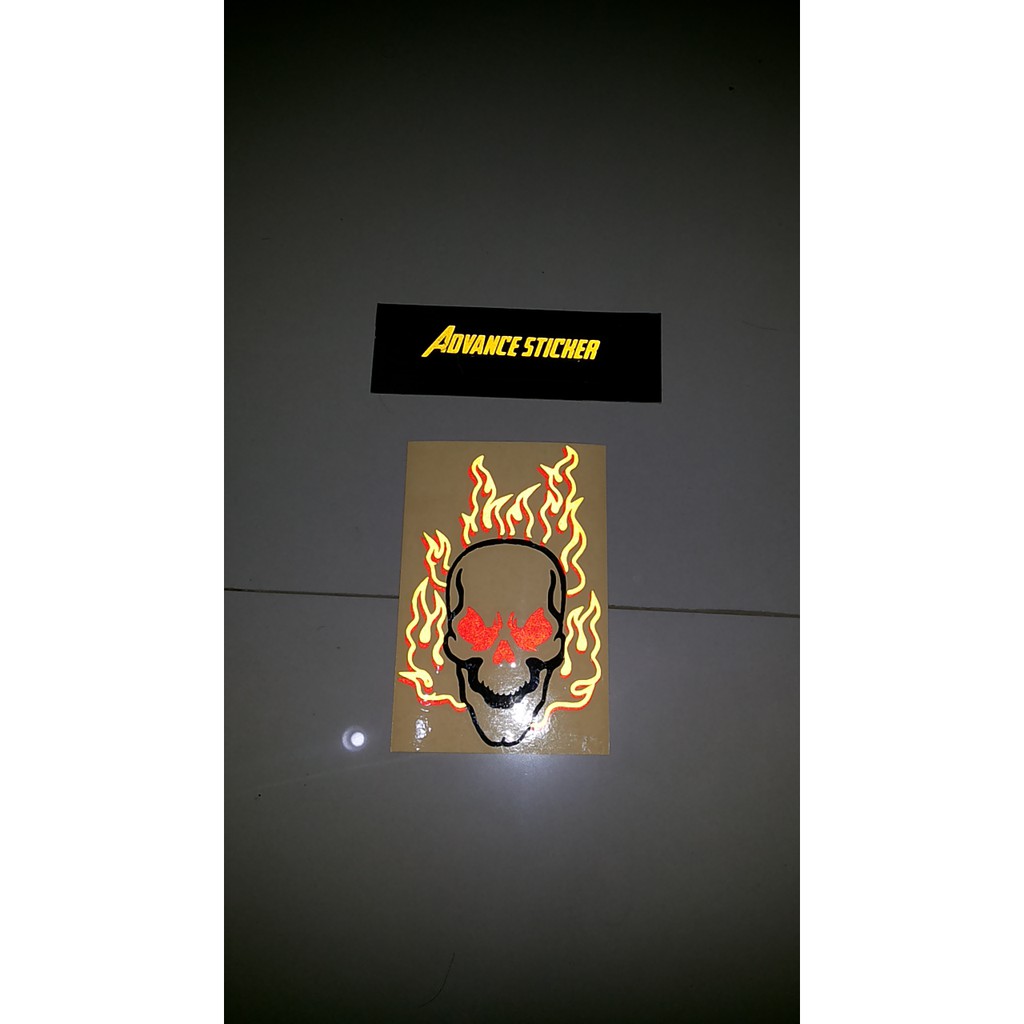 Jual (stiker) sticker mobil ghost rider decal full warna | Shopee Indonesia