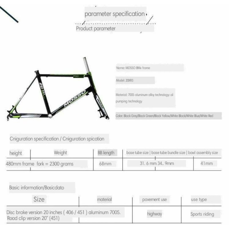 Jual minivelo mosso xr3 frameset | Shopee Indonesia