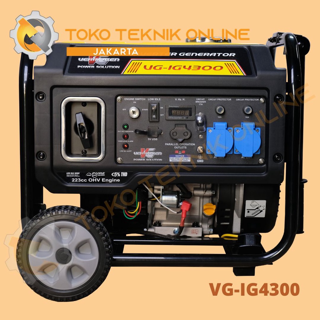Jual Genset Inverter Tipe OPEN / Generator Inverter - 4300 Watt ...