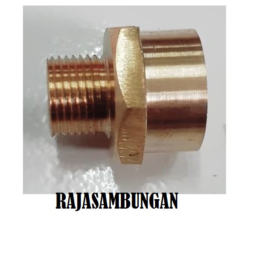 Jual Sok Kran Kuningan 1/2 x 3/4 inch SDL SDD Sambungan Socket Keran Sock Drat Luar Dalam ...