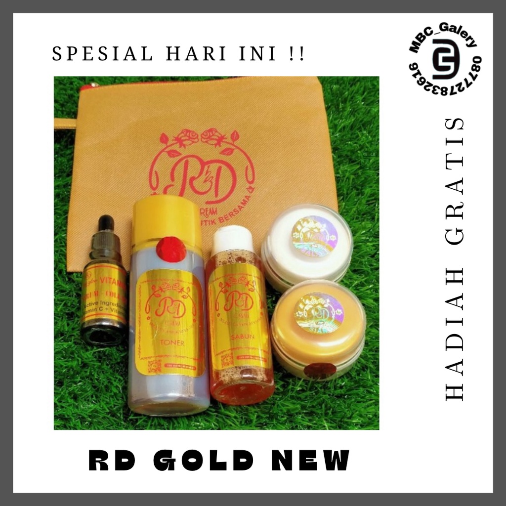 Jual Paket/Ecer RD GOLD Skincare Original (AGEN RESMI) | Shopee Indonesia