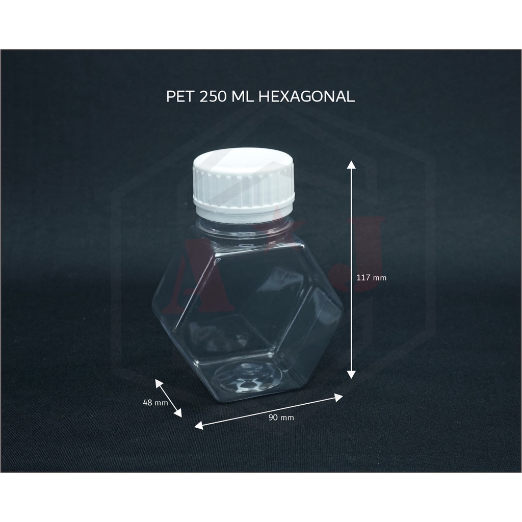Jual Botol madu Hexagonal / Botol 250 ml Hexagon / PS 250 ml hexagonal ... Jual Botol madu Hexagonal / Botol 250 ml Hexagon / PS 250 ml hexagonal ...