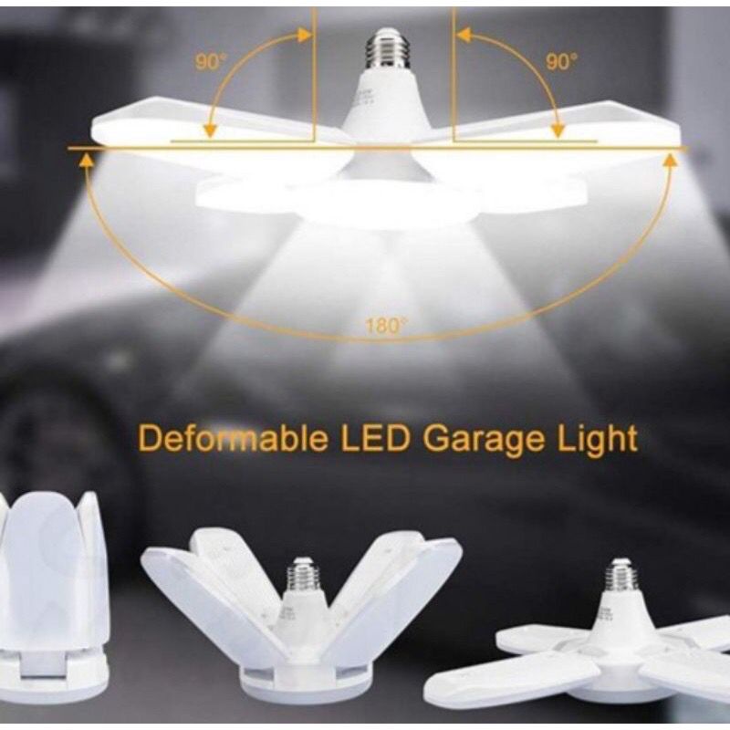 Jual Lampu 4+1 Baling Mini Fan Blade 28watt 6500k Led Light Bulb Lampu ...