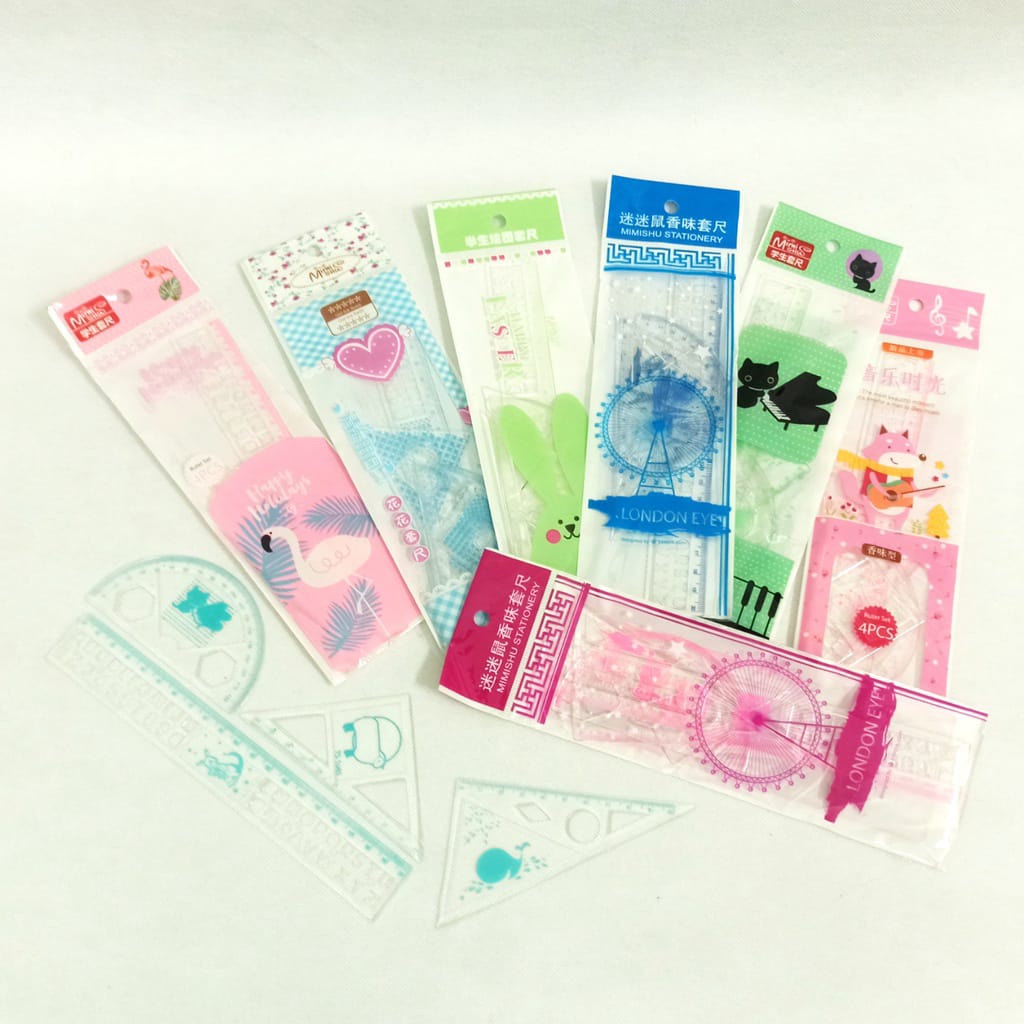 Jual PENGGARIS SET TESLA ISI 4 / GARISAN SET BUSUR DERAJAT | Shopee ...