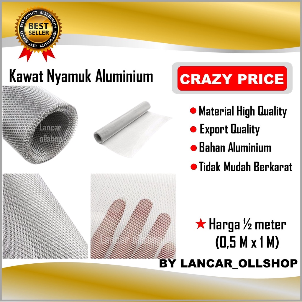 Jual Kawat Nyamuk Jaring Aluminium / Kasa Nyamuk / Jaring Kawat ...